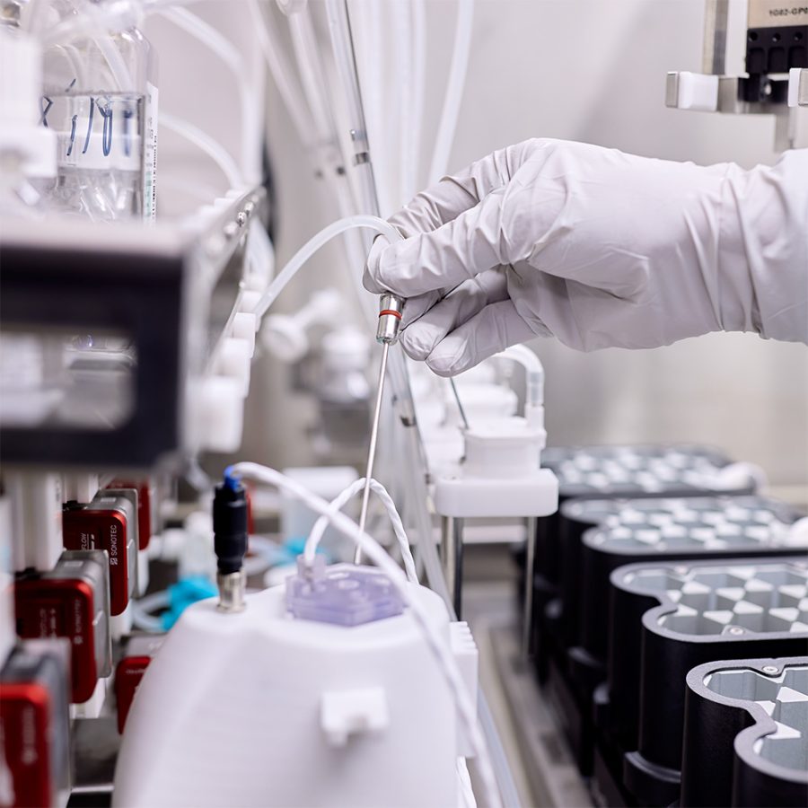 mRNA production system for clinical trials & commercial production ...